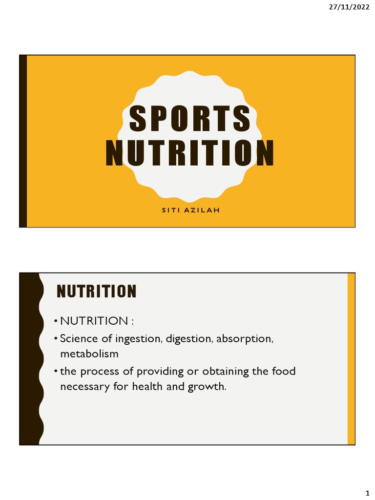 Sports Nutrition for Athletes | PDF | Food Energy | Carbohydrates