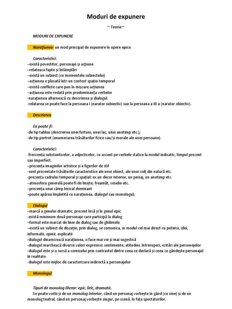 Moduri de Expunere | PDF