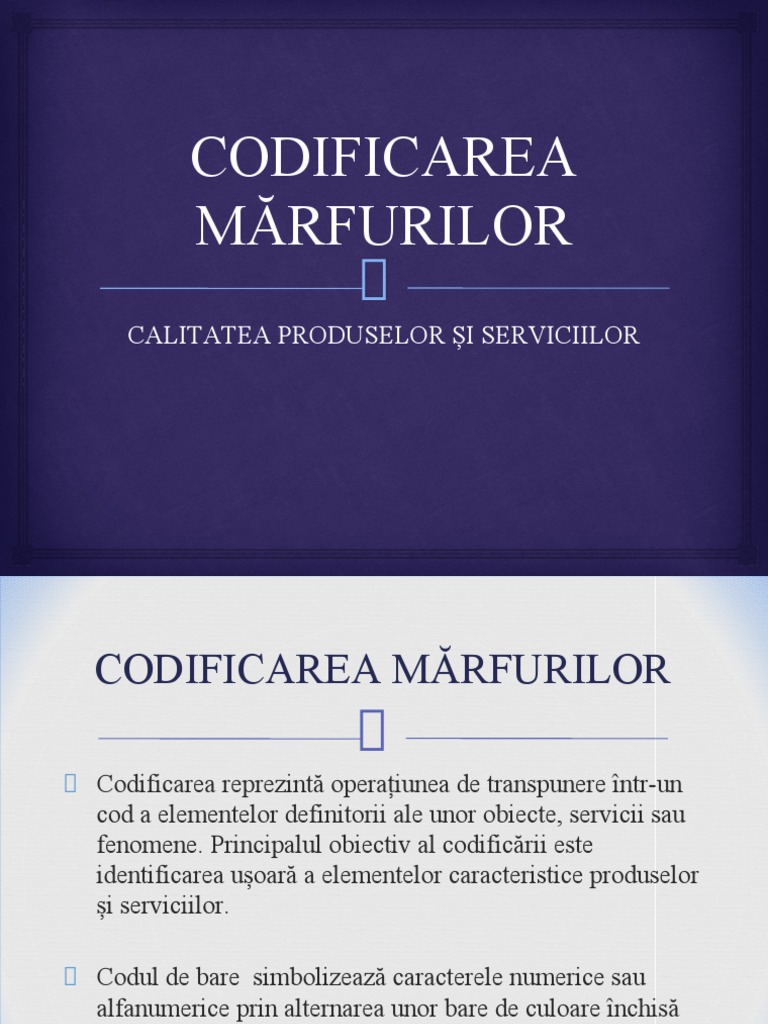 Codificarea Marfurilor | PDF