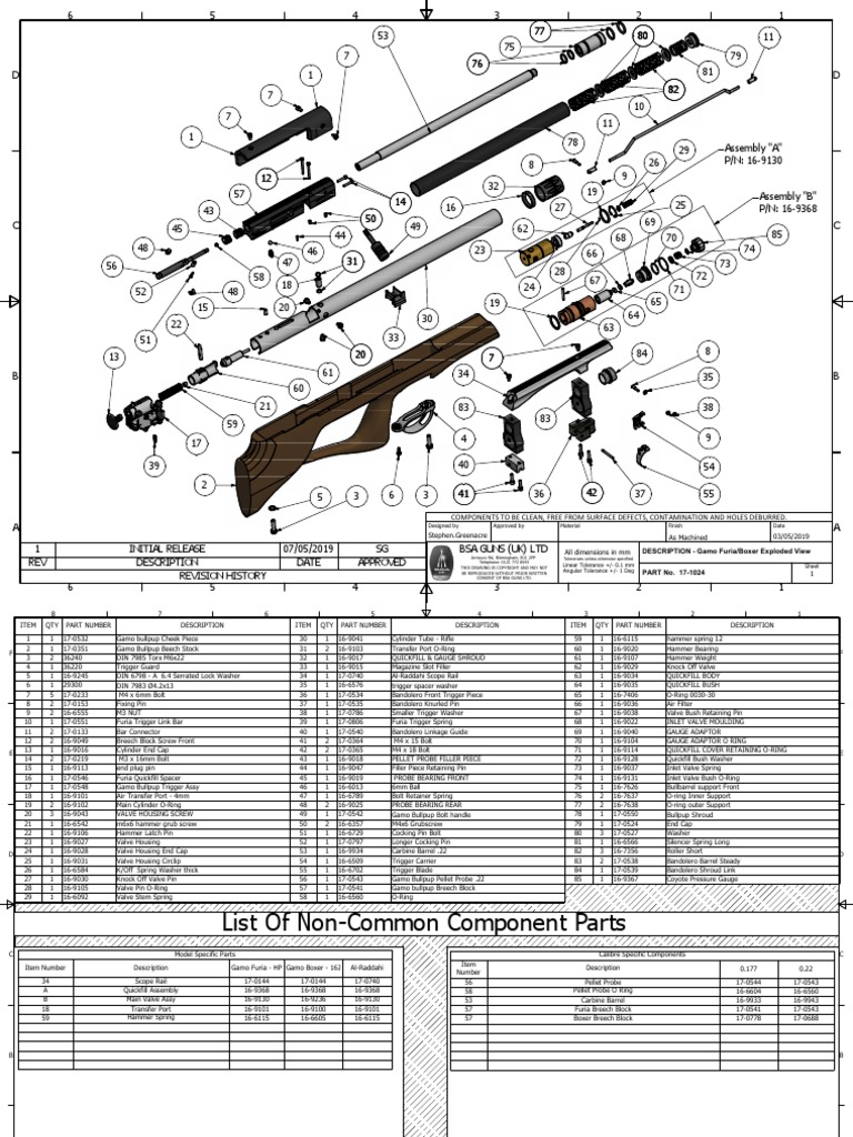 اجزاء الساكتون الغازية | PDF | Trigger (Firearms) | Valve