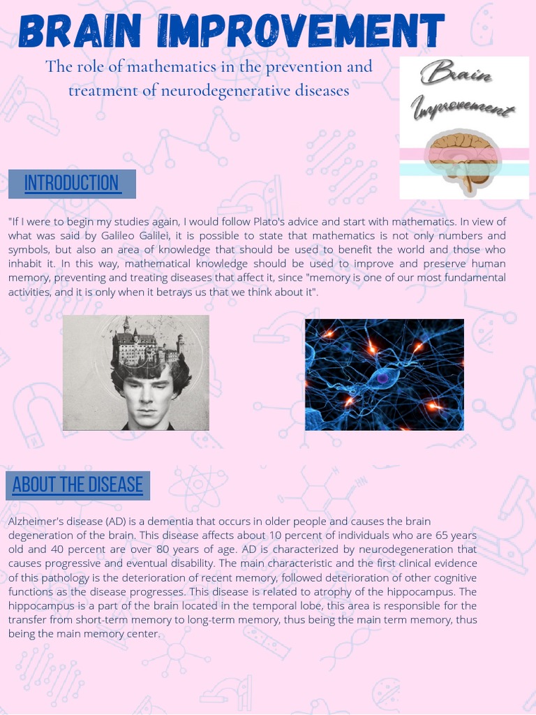 Brain Improvement Pdf Memory Alzheimer S Disease
