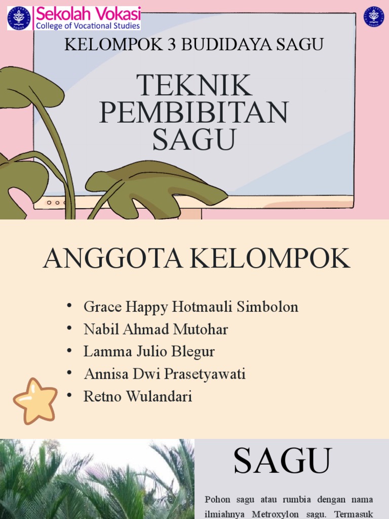Kelompok 3 Budidaya Sagu PPP P2 | PDF | Griya & Taman