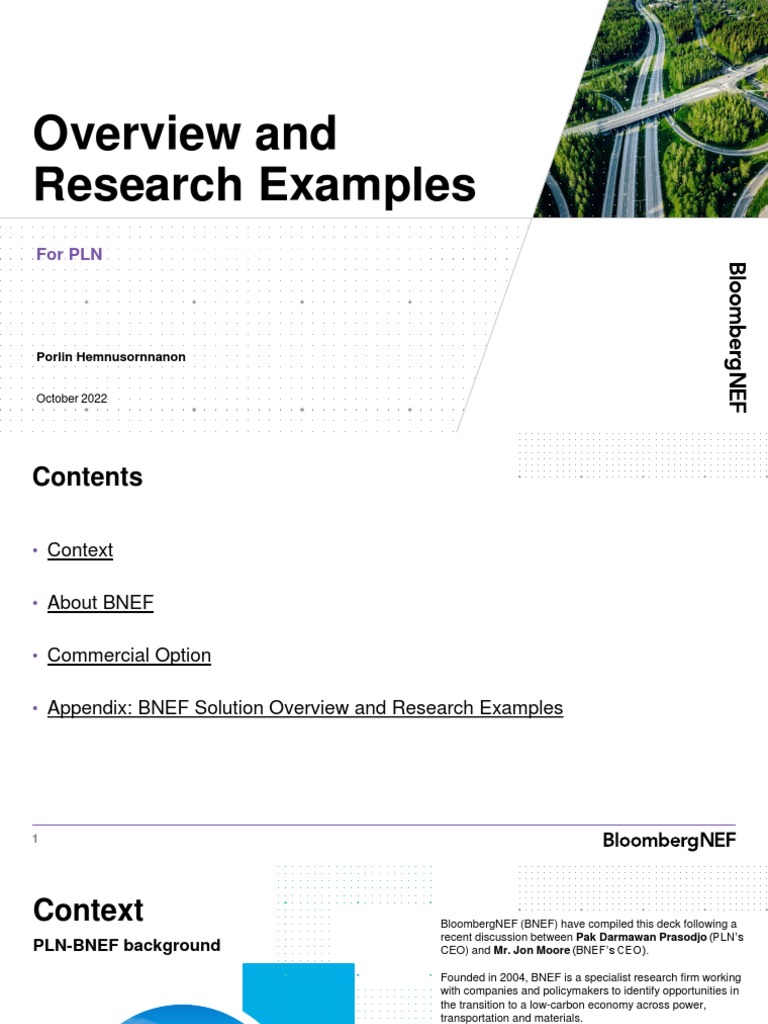 BNEF Overview and Proposal For PT PLN - Revised Without Summit | PDF ...