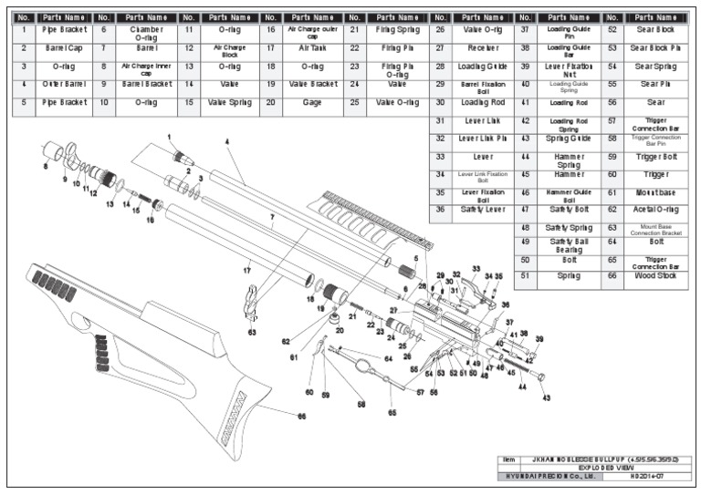 Noblesse Bullpup Exploded View Final | PDF | Trigger (Firearms ...