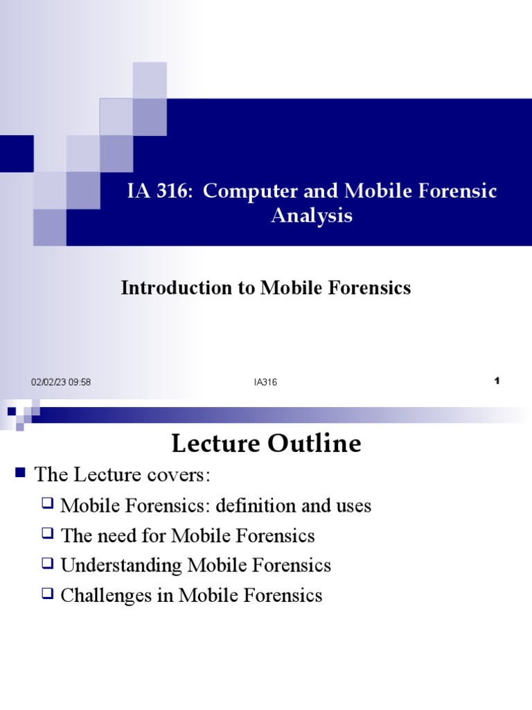 01A-Introduction To Mobile Forensics | PDF | Computer Forensics ...