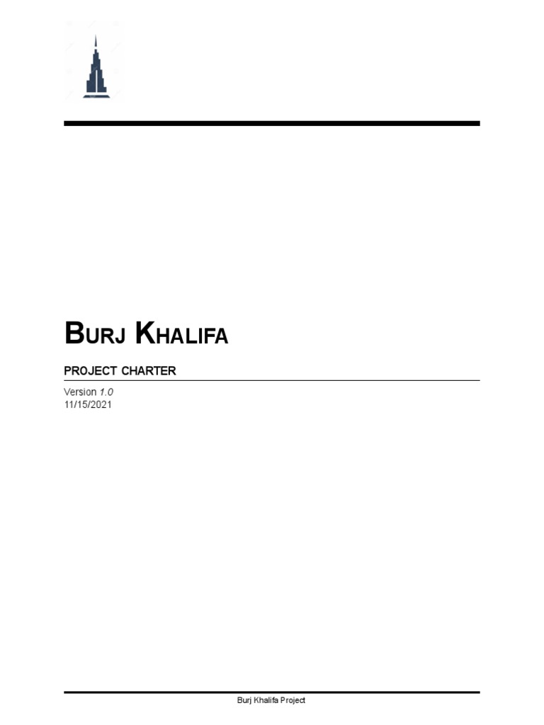 Burj Khalifa Project Overview and Purpose | PDF | Civil Engineering