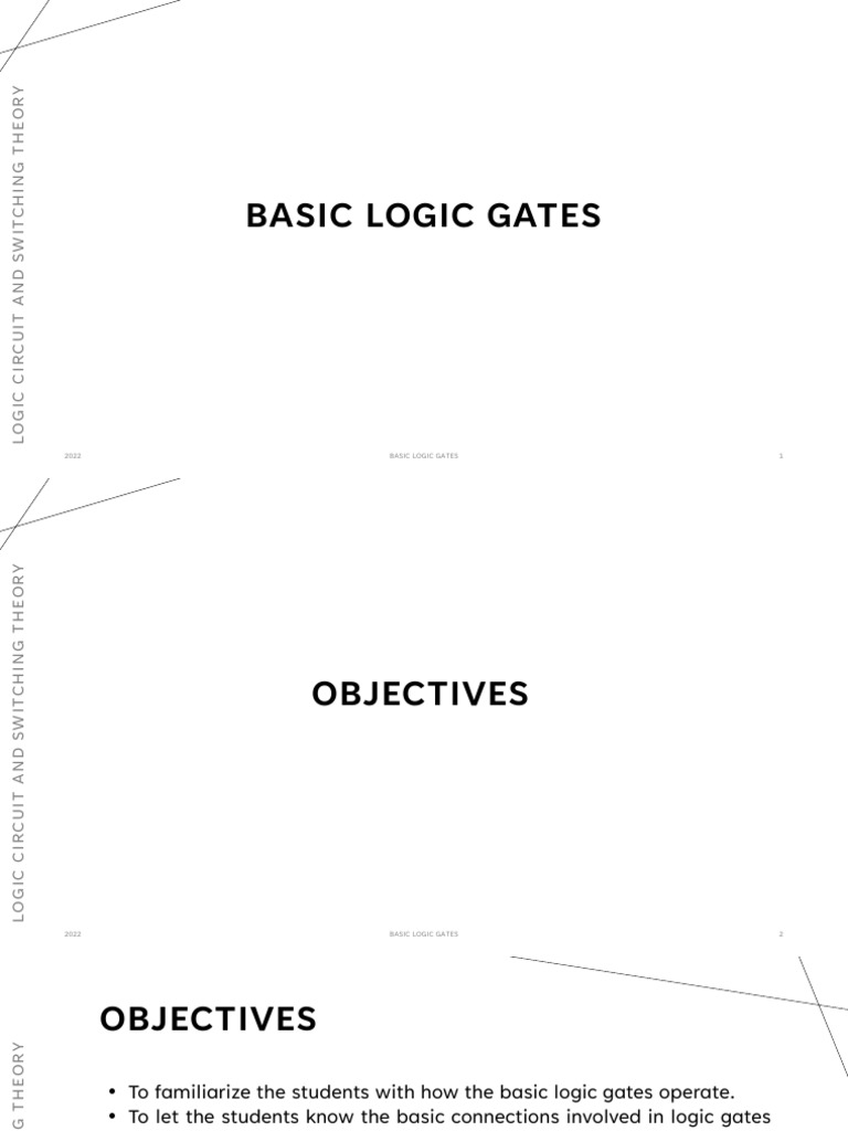 Laboratory Activity 4 - Basic Logic Gates | PDF | Logic Gate ...