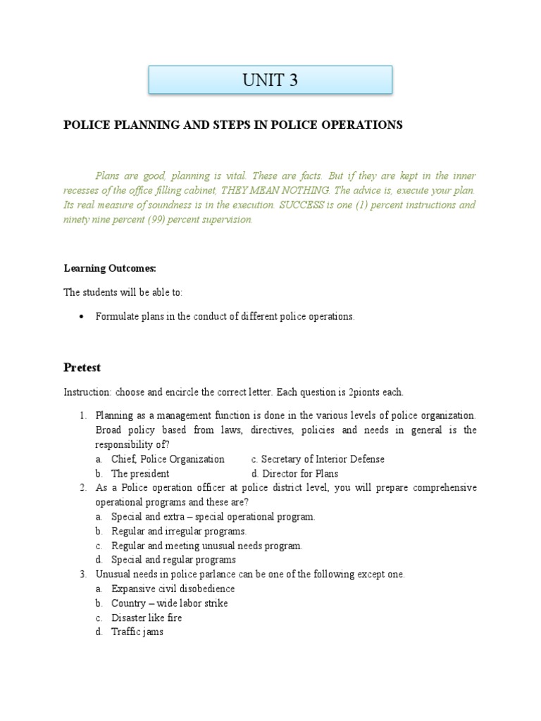 Police Planning Steps | PDF | Geographic Information System | Map