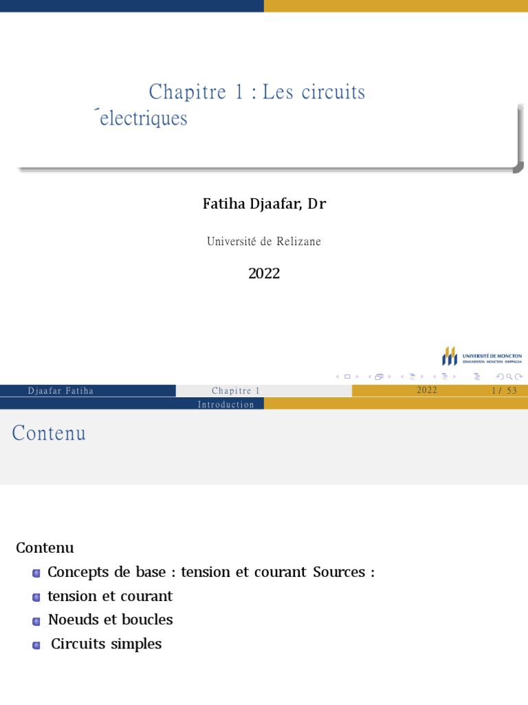 Les Circuits Électriques | PDF | Tension électrique | Puissance (physique)