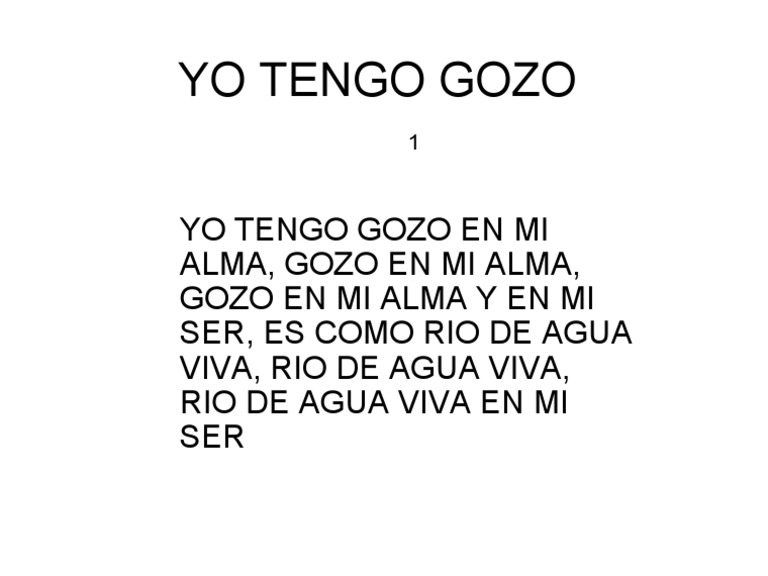 Yo Tengo Gozo | PDF | Salud y bienestar