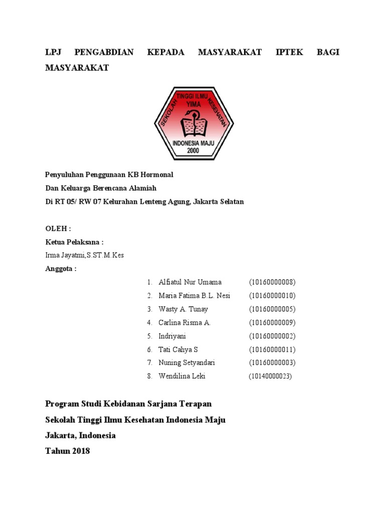 LPJ Pengmas | PDF | Kesehatan Holistik