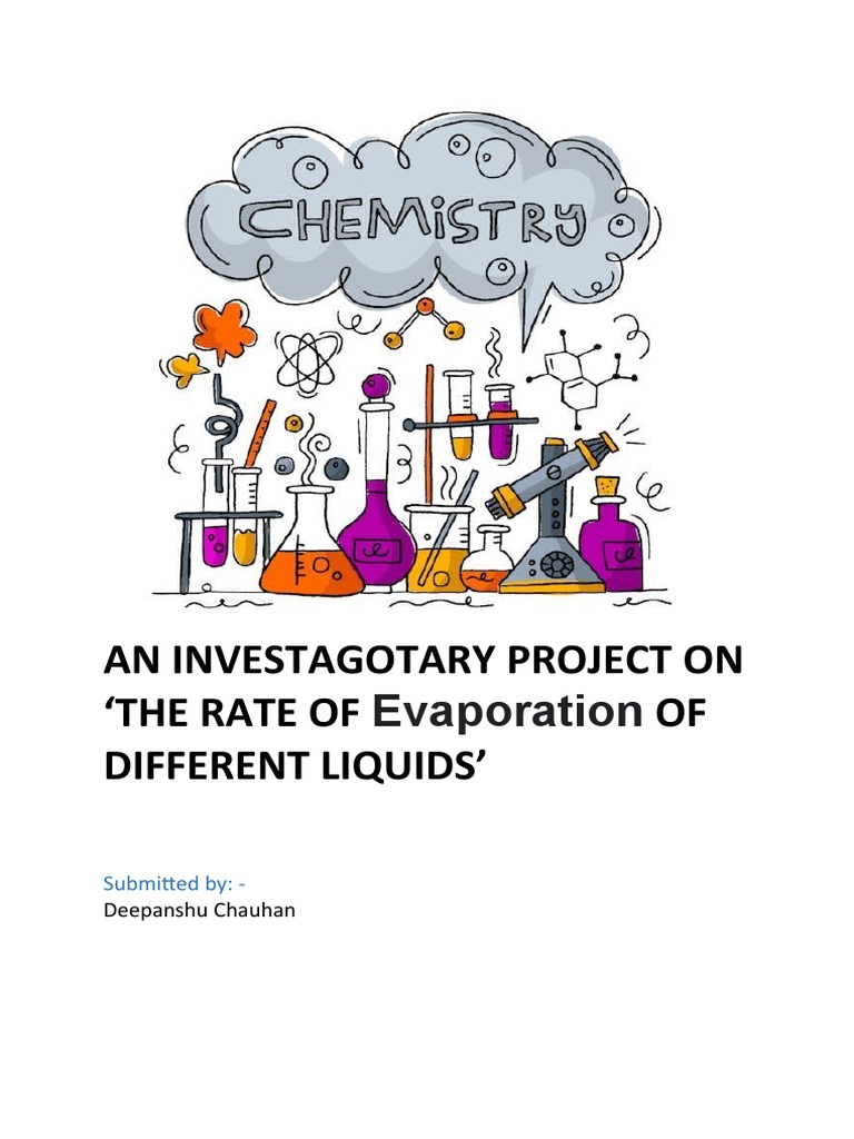 Chemistry Project | PDF | Evaporation | Chemistry