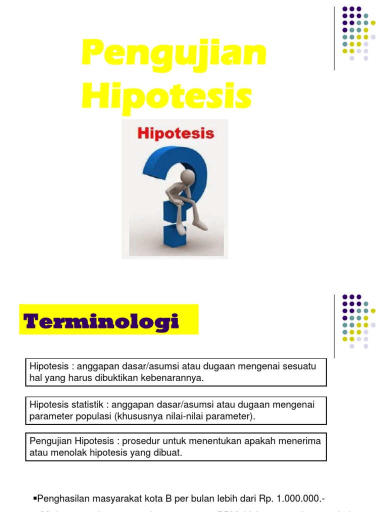 Uji Hipotesis Pdf