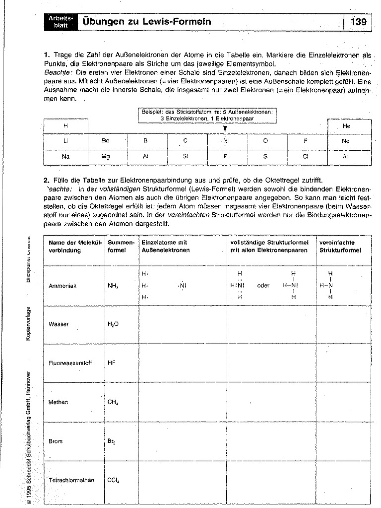 AB Lewisformeln 3 | PDF