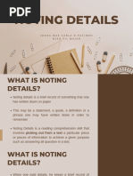 Noting Details | PDF