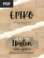 Ibalon (Epiko NG Bicol) | PDF