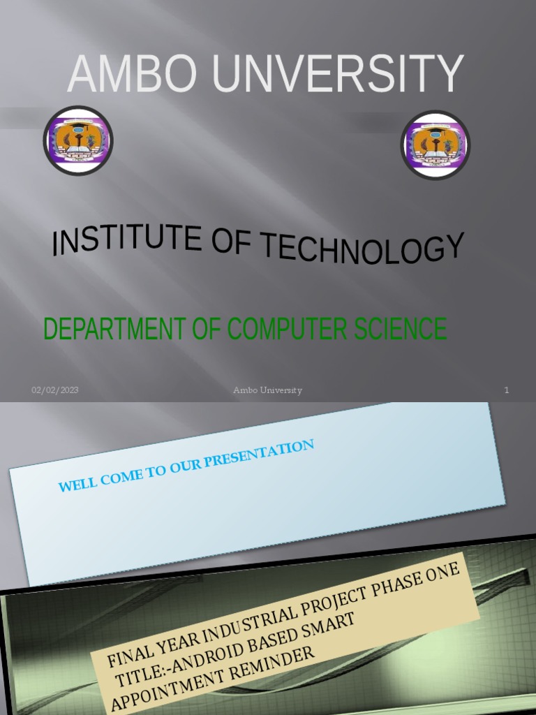 Ambo University Appointment Reminder Project | PDF | Android (Operating System) | Use Case