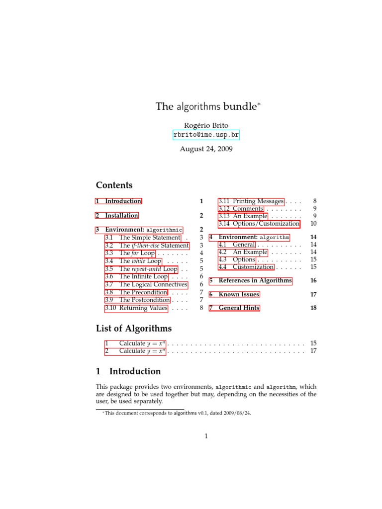 Algorithm Latex | PDF | Te X | Algorithms