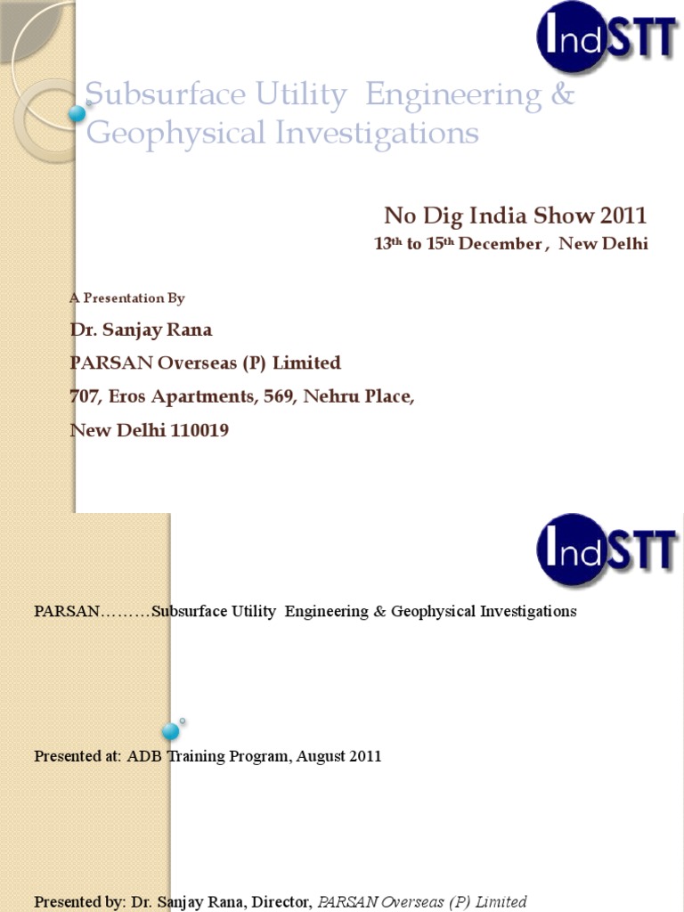 Subsurface Utility Engineering | PDF | Reflection Seismology | Applied ...