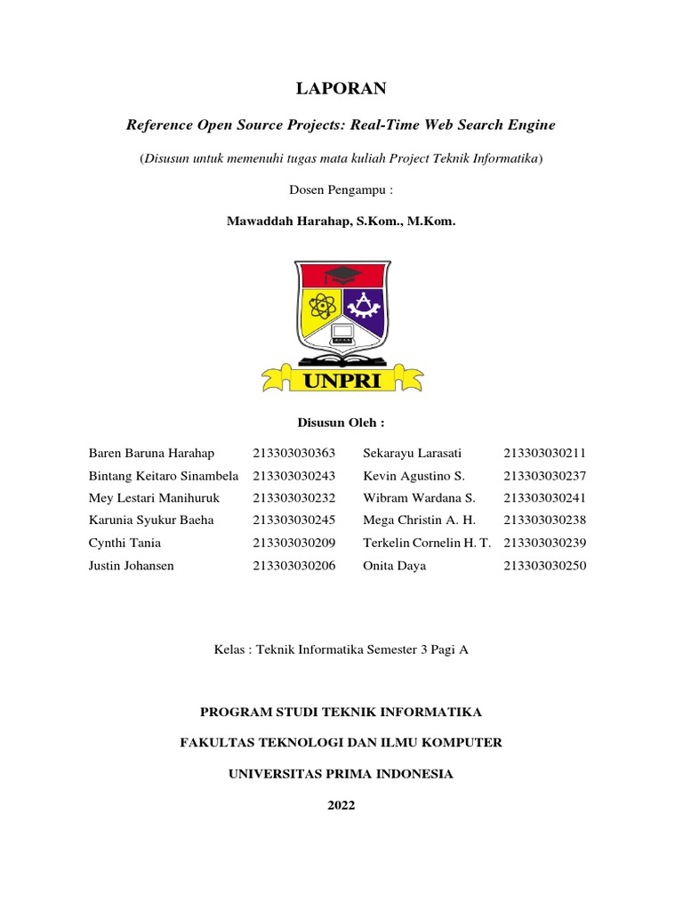 Laporan Real-Time Web Search Engine - 3 Pagi A | PDF