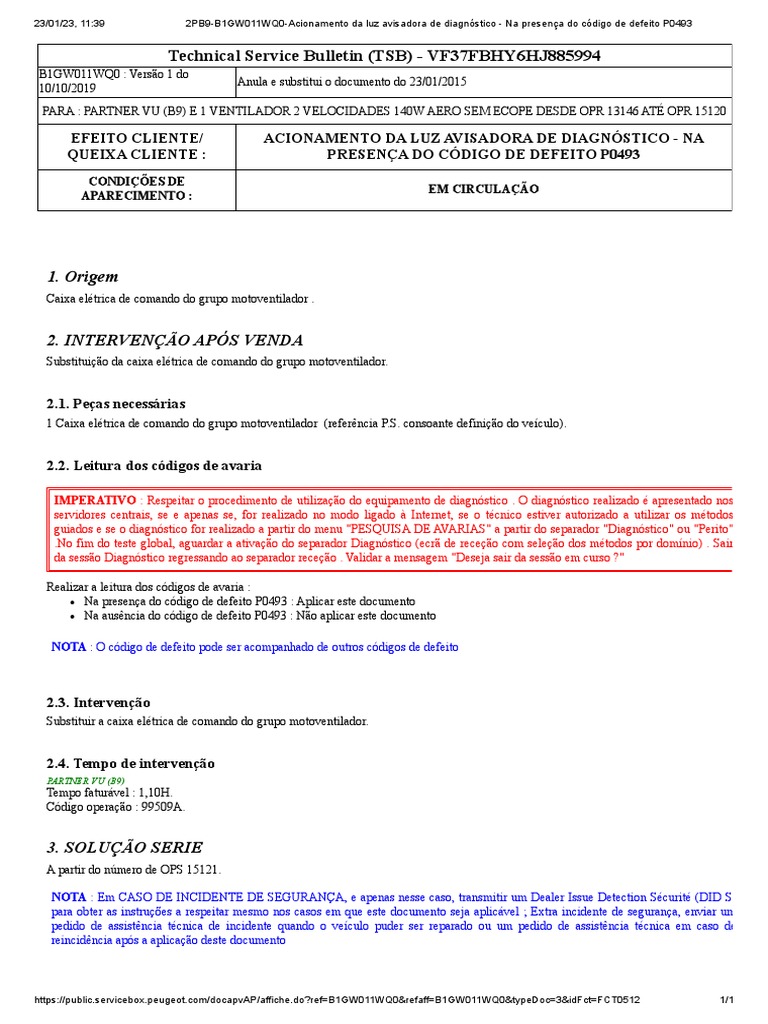 2PB9-B1GW011WQ0-Acionamento Da Luz Avisadora de Diagnóstico - Na ...
