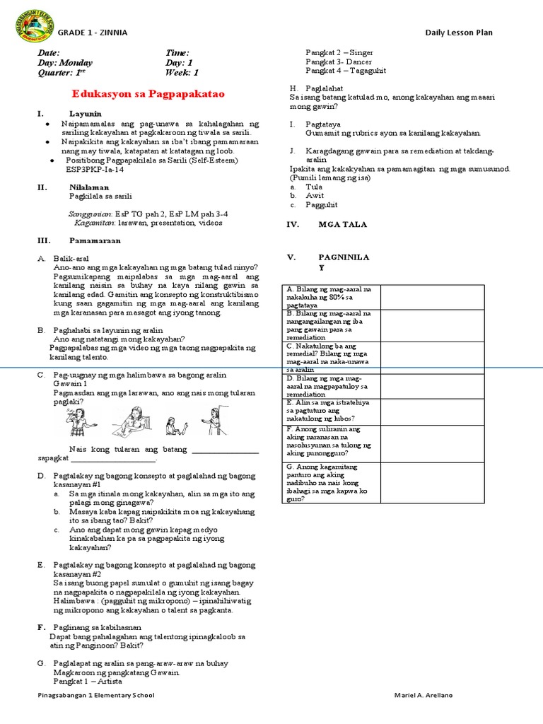 ESP Week 1 2020 | PDF