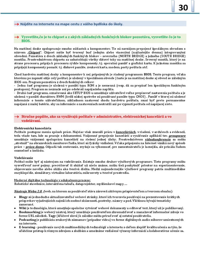 Maturitna Otazka Z Informatiky C 30 22318 | PDF