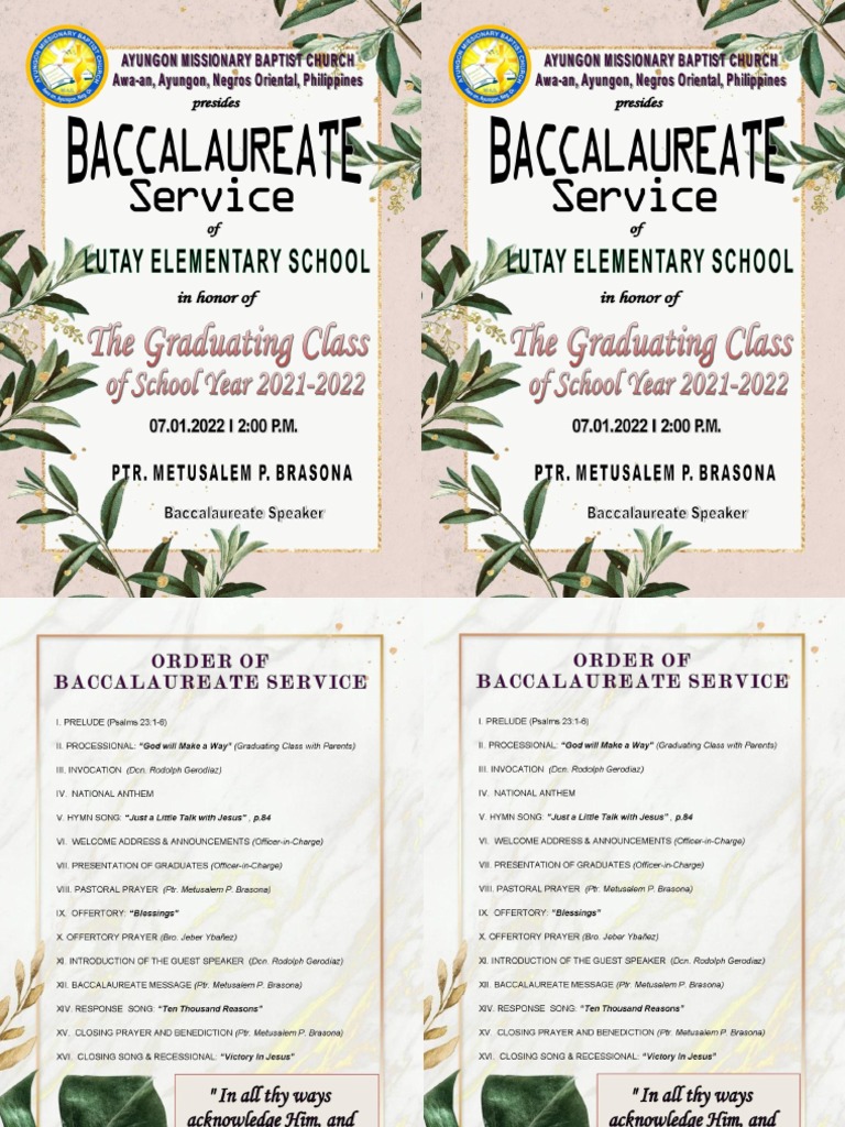 Baccalaureate | PDF