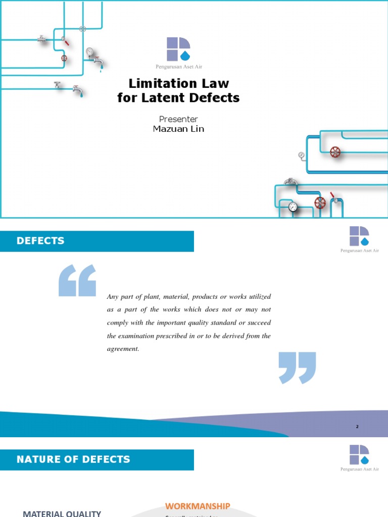 Limitation Law For Latent Defects | PDF | Statute Of Limitations | Justice
