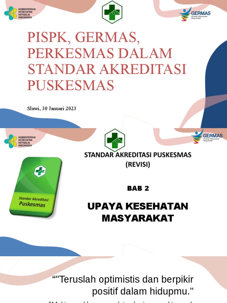 PISPK, GERMAS, PERKESMAS Dalam Akreditasi | PDF | Karier & Perkembangan ...
