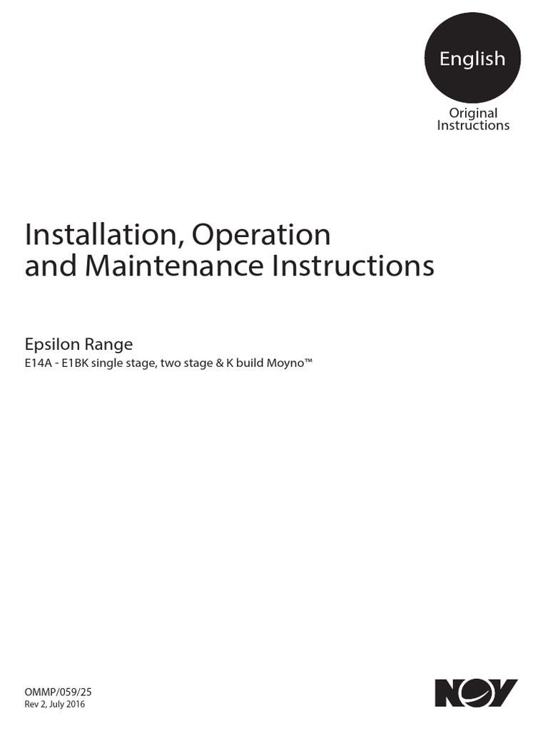 Epsilon O&M | PDF | Pump | Valve