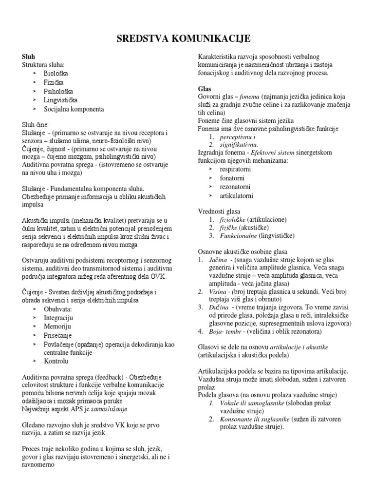 Logopedija - 2. KLK | PDF