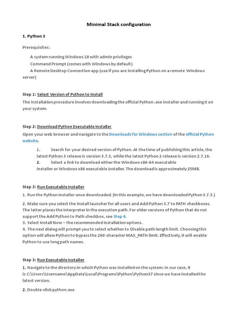 Stack Configuration | PDF | Installation (Computer Programs) | Postgre Sql