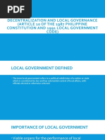 Philippine Local Government Guide | PDF | Government | Governance