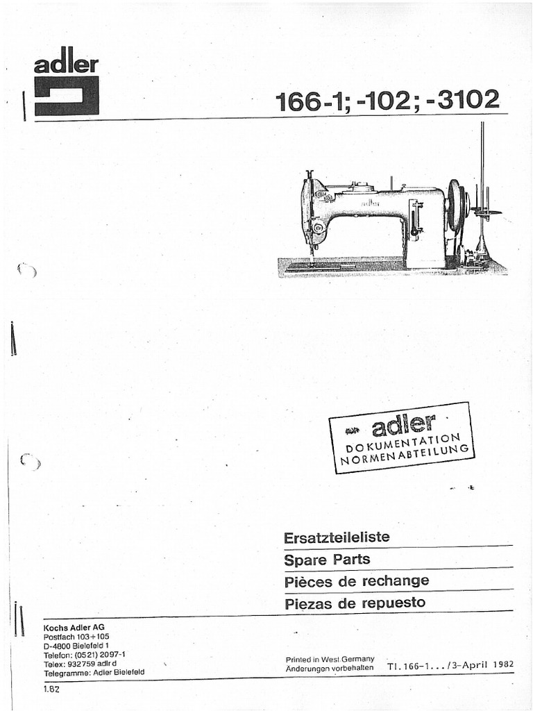 Adler 166 Pieces | PDF