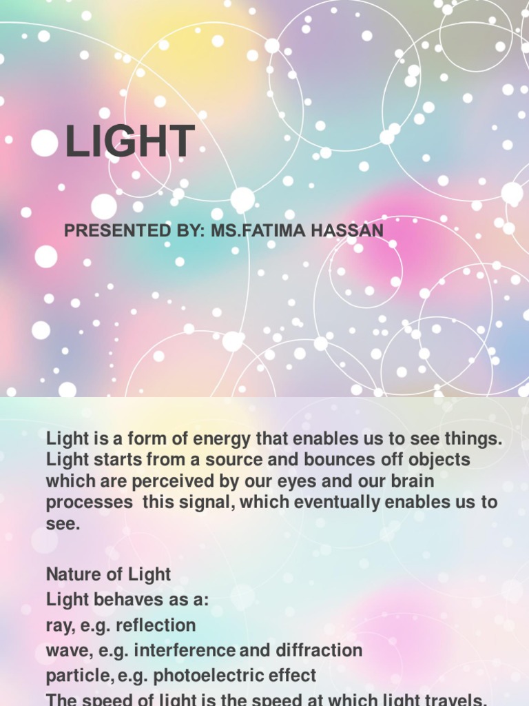 LIGHT-grade 8 | PDF | Light | Reflection (Physics)