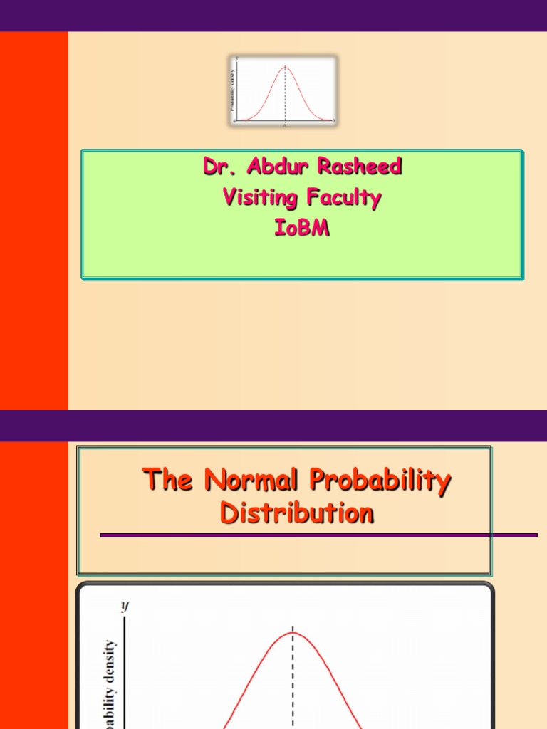 (Lecture 5) Normal Distribution | PDF | Probability Distribution ...