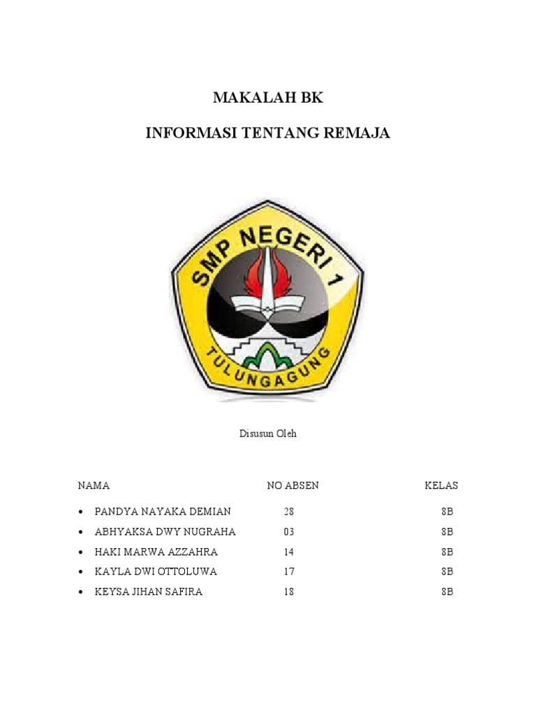 Tugas BK Tentang Remaja | PDF