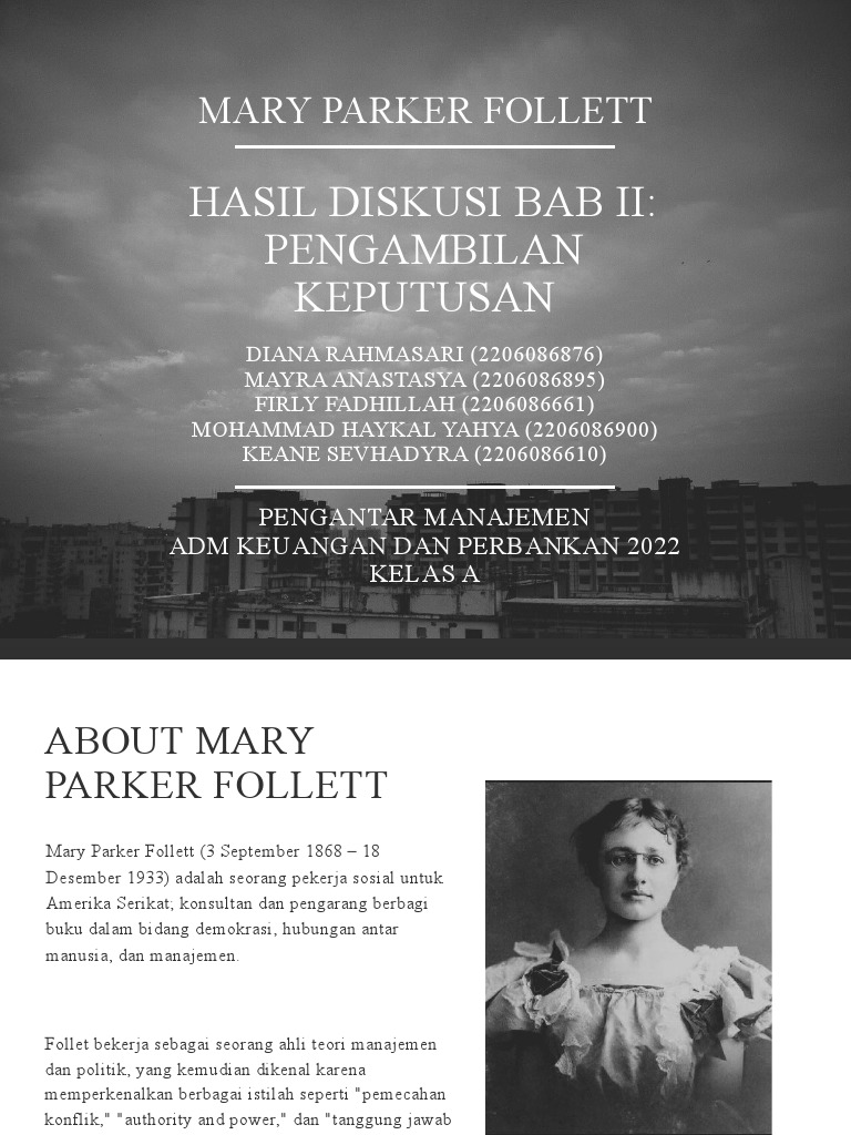 Tugas Pertemuan 2 - Mary Parker Follett | PDF