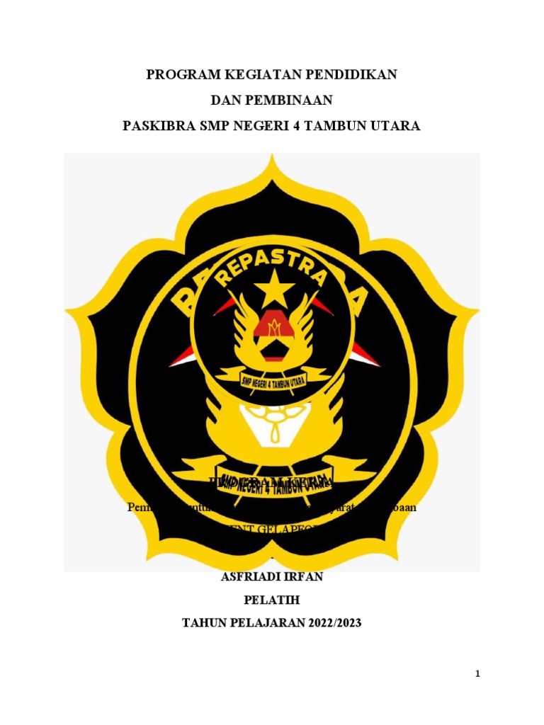 Program Kerja Paskibra (Study Tour) | PDF