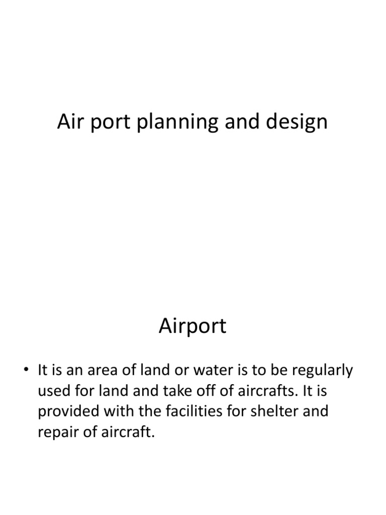 Airport Planning Guide: Site Selection, Design Elements | PDF | Runway ...