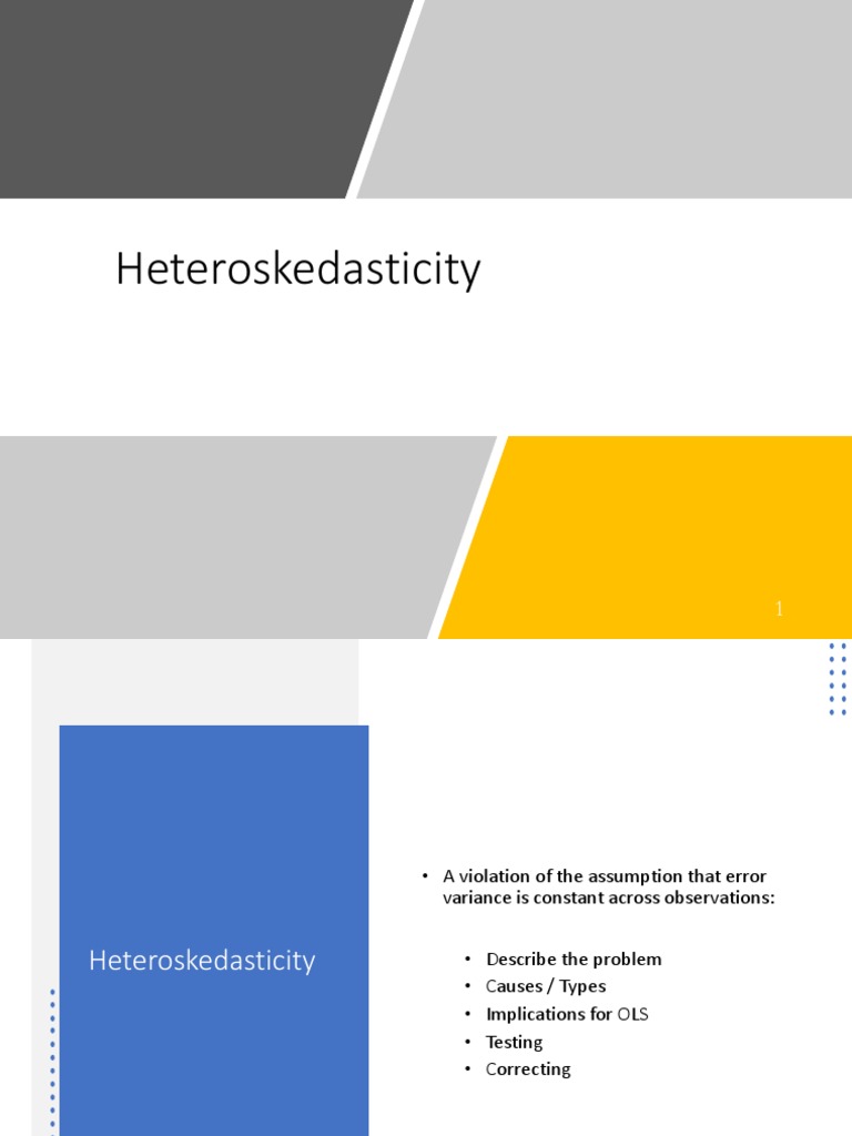 14 Heteroskedasticity Pdf Errors And Residuals Ordinary Least Squares