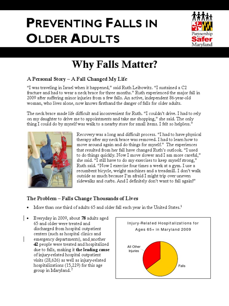 Preventing Falls Pdf Evidence Based Medicine Public Health