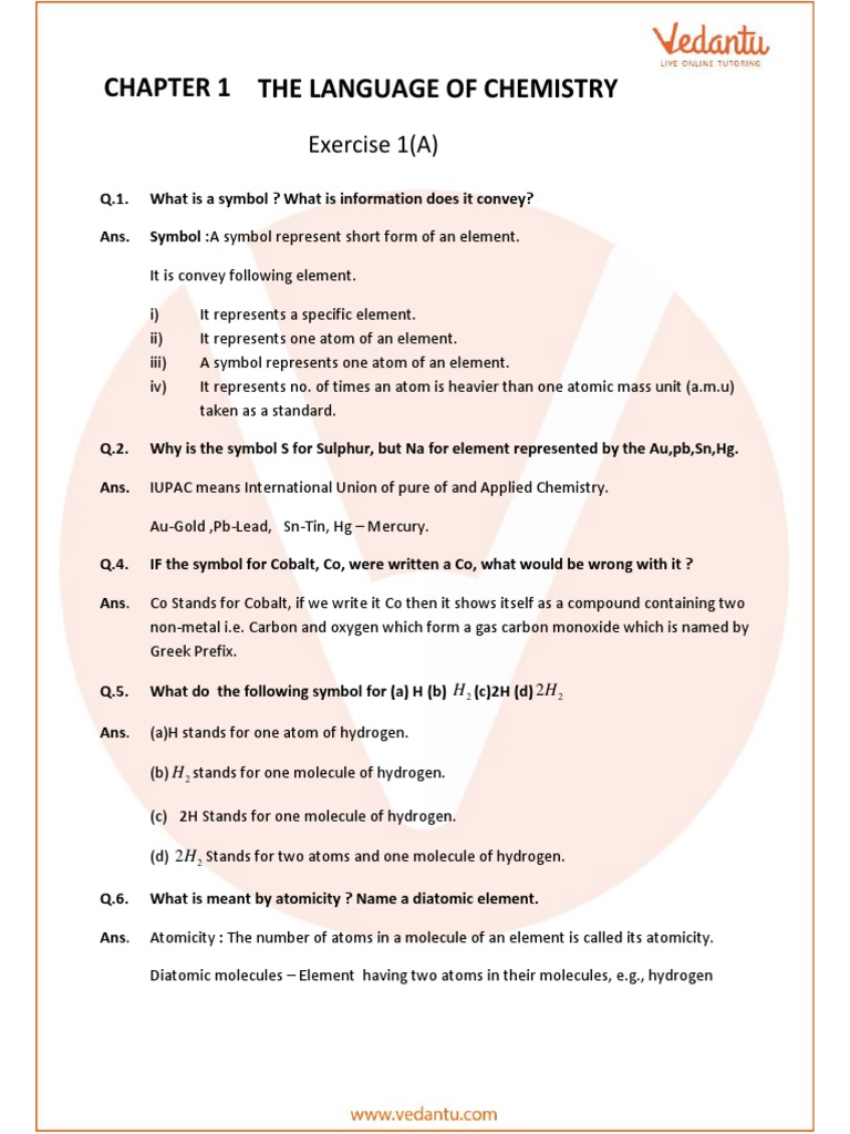 Selina Concise Chemistry Class 9 ICSE Solutions For Chapter 1 ...