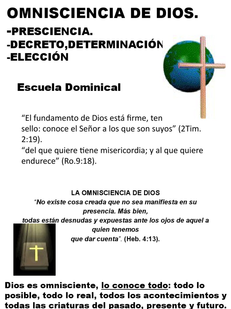 La Omnisciencia de Dios | PDF | Dios | Gracia divina