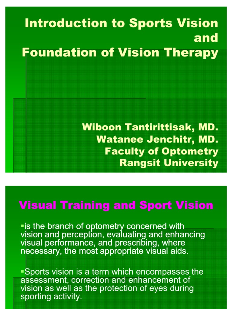 Sports Vision Assessment Overview | PDF | Visual Acuity | Visual Perception