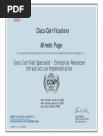 Cisco Certificate PDF | PDF
