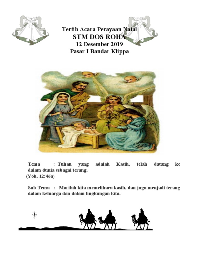 Tertib Acara Perayaan Natal Dos Roha2 | PDF
