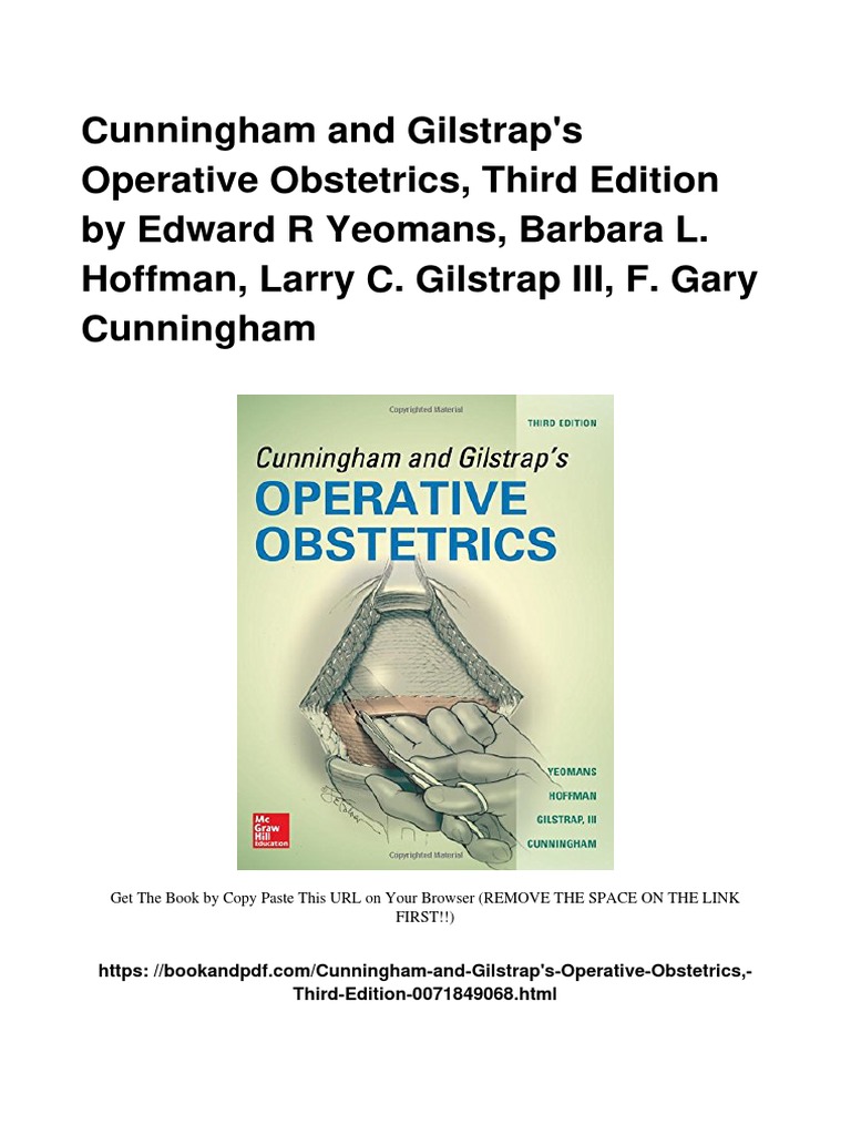 Cunningham and Gilstrap's Operative Obstetrics PDF | PDF