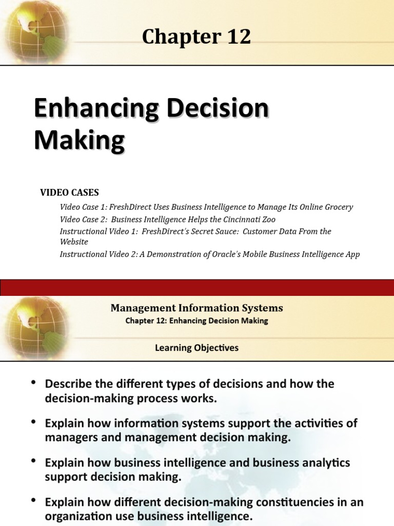Enhancing Decision Making | PDF | Business Intelligence | Decision Making